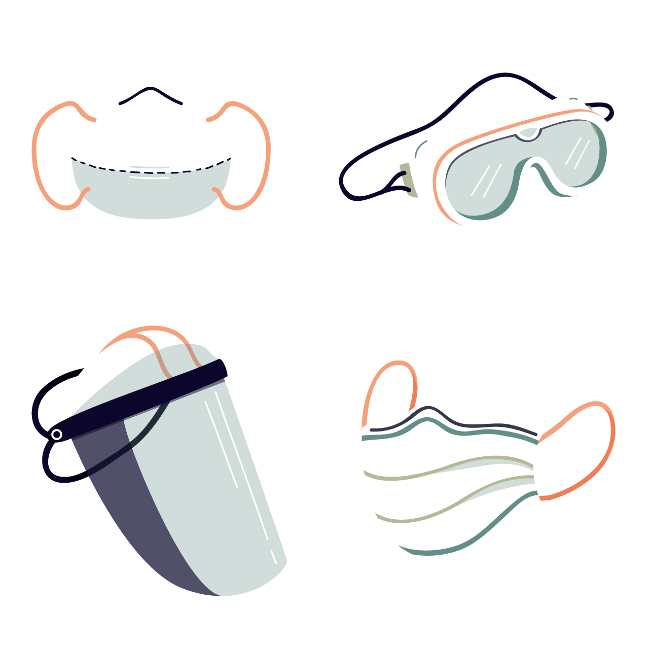 Face Shield Clipart | kmkm.com