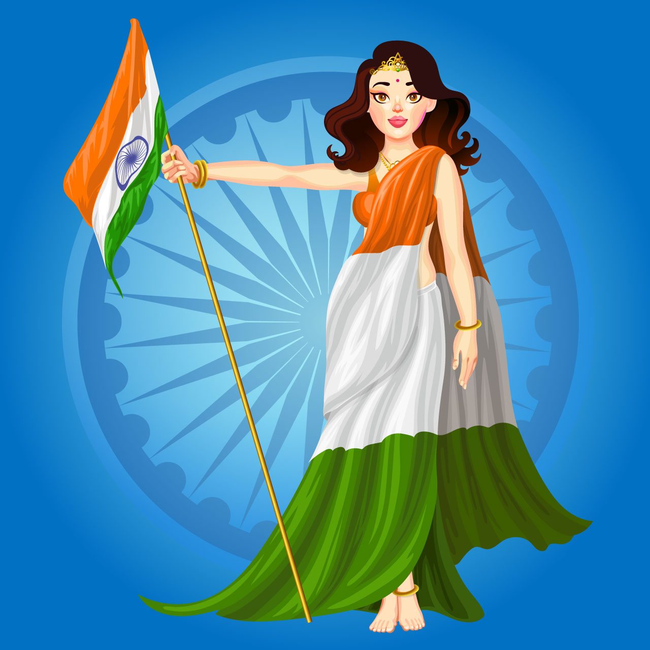 Indian Flag Clipart | kmkm.com