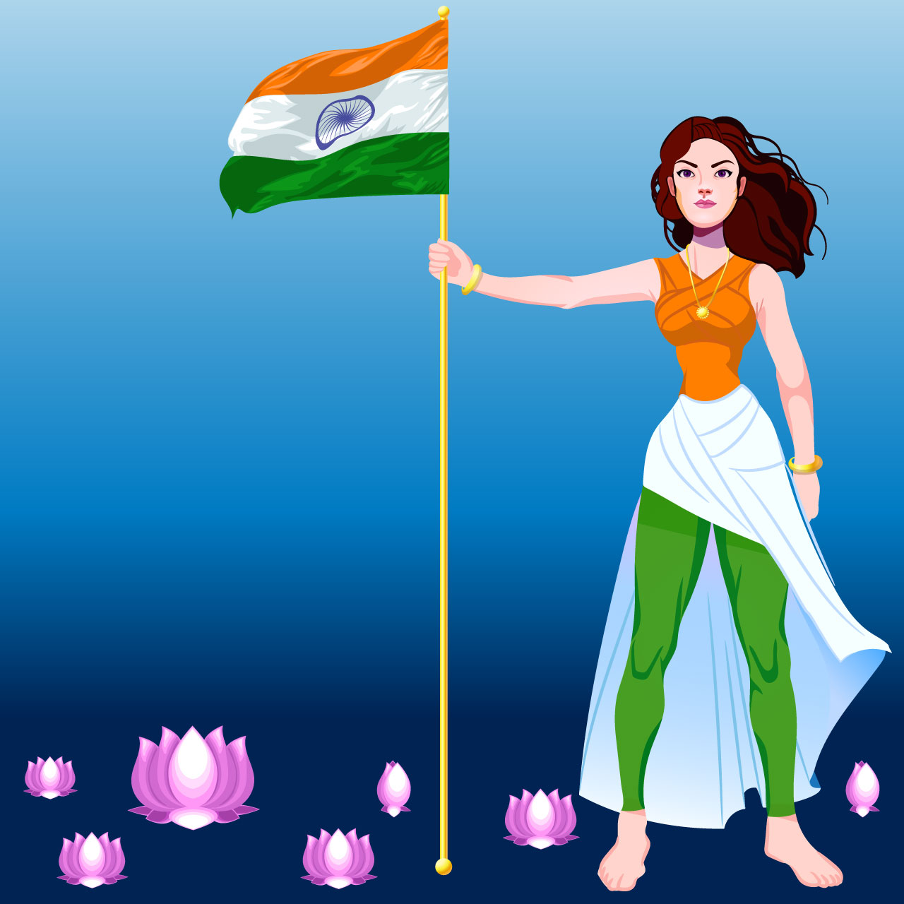 Indian Flag Clipart | kmkm.com